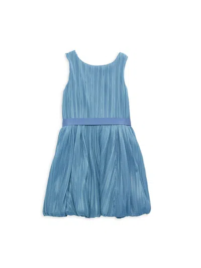 Hannah Banana Kids' Little Girl's Plisse Dress In Blue | ModeSens