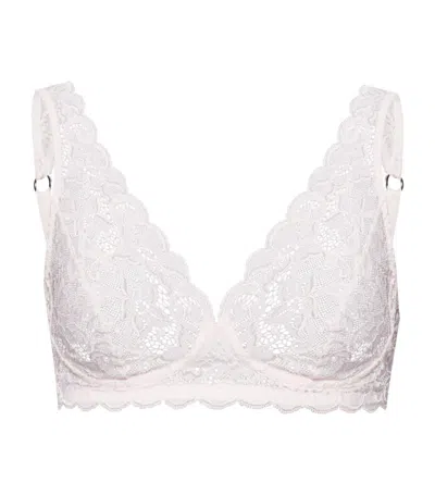 Hanro Lace Moments Soft Cup Bra In White | ModeSens