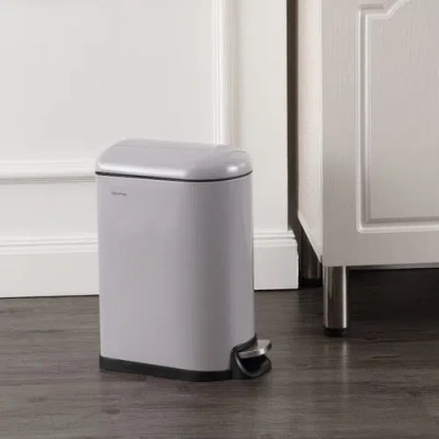 Happimess Roland Mini 2.6-gallon Step-open Trash Can In Gray | ModeSens