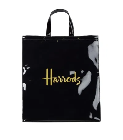 Harrods Large Logo Shopper Bag In Black | ModeSens