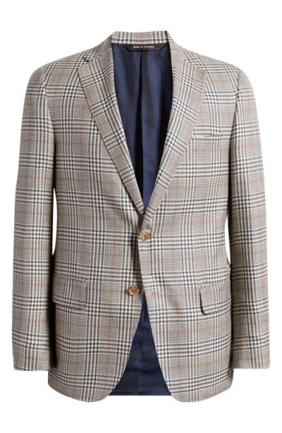 Heritage Gold Light Tan Plaid Cashmere & Silk Sport Coat | ModeSens