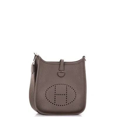 Pre-owned Hermes Evelyne Bag Gen Iii Clemence Tpm In Grey | ModeSens