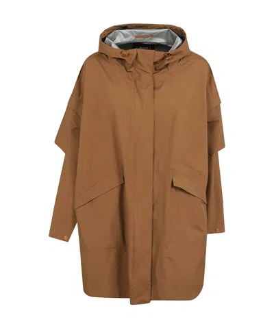 Herno Gore-tex Cape In Brown | ModeSens