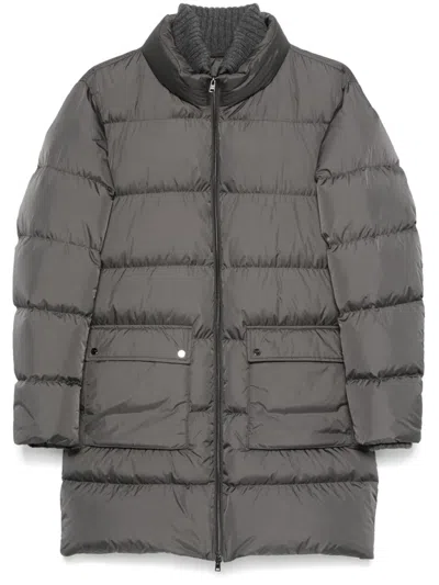 Herno Quilted Puffer Coat In Grey | ModeSens