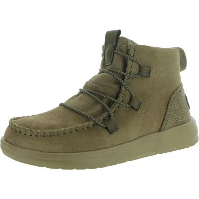 Hey Dude Eloise Womens Square Toe Lace Up Loafers In Beige | ModeSens