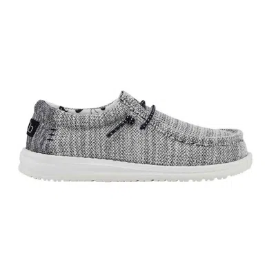 Hey Dude Wally Stretch Youth Shoe In Yin Yang In Granite | ModeSens