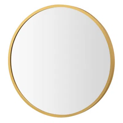 Hivvago 16-inch Round Wall Mirror With Aluminum Alloy Frame-golden ...