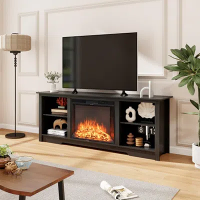 Hivvago 70 Inch Tv Stand For Up To 75 Inch Flat Screen Tvs With ...