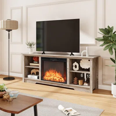 Hivvago 70 Inch Tv Stand For Up To 75 Inch Flat Screen Tvs With ...