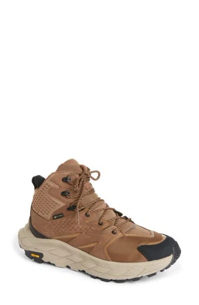 Hoka Anacapa Mid Gore-tex® Waterproof Hiking Shoe In Otter/black | ModeSens