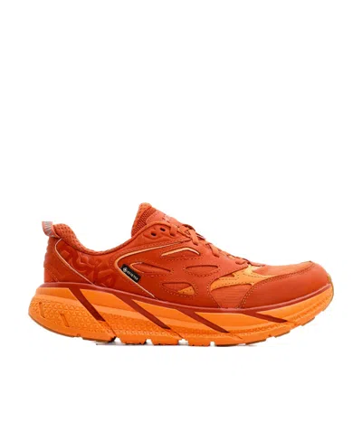 Hoka Logo Sports Shoes In Red | ModeSens