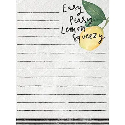 Homegifo *easy Peasy Lemon Squeezy Notepad In Gray | ModeSens
