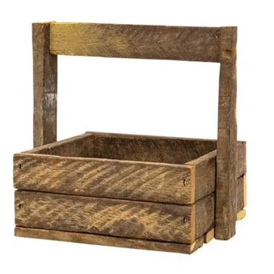 Homegifo Lath Square Farmhouse Tote In Brown | ModeSens