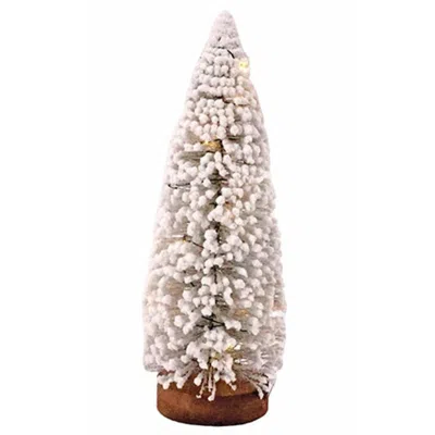 Homegifo *lg Flocked Bottle Brush Tree In White | ModeSens