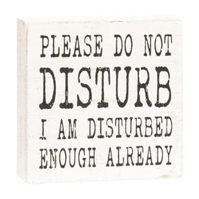 Homegifo *please Do Not Disturb Wood Box Sign In Neutral | ModeSens