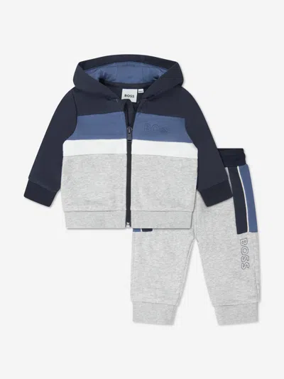 Hugo Boss Baby Boys Logo Tracksuit In Grey | ModeSens