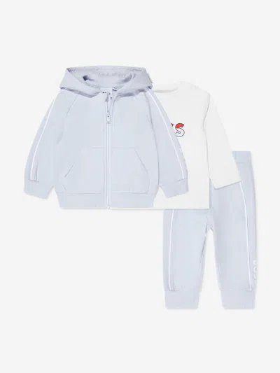 Hugo Boss Kids' Boss Baby Boys 3 Piece Outfit Gift Set In Blue | ModeSens