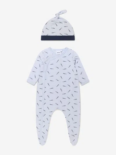 Hugo Boss Boss Baby Boys Organic Cotton Babygrow Gift Set (2 Piece) 12 ...