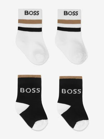 Hugo Boss Kids' Boss Baby Boys Socks Set In Black | ModeSens