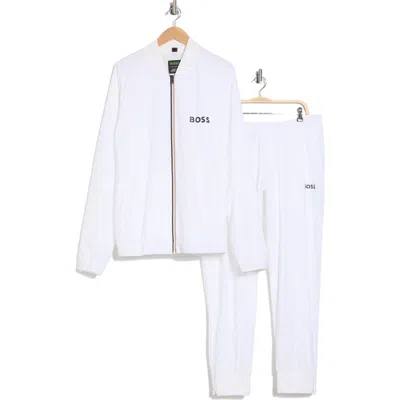 Hugo Boss Boss Berrettini Track Suit In White | ModeSens