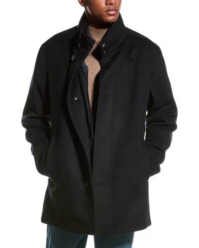 Hugo Boss Boss Coxtan Wool-blend Coat In Blue | ModeSens