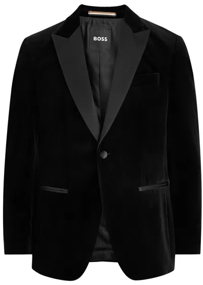 Hugo Boss Boss Hutson Velvet Blazer In Black | ModeSens
