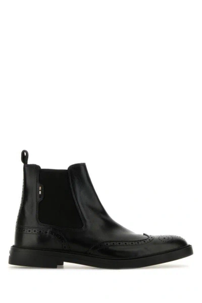 Hugo Boss Boss Men Black Leather Calev Ankle Boots | ModeSens