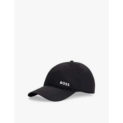 Hugo Boss Boss Men's Black Logo-embroidered Cotton-twill Baseball Cap ...