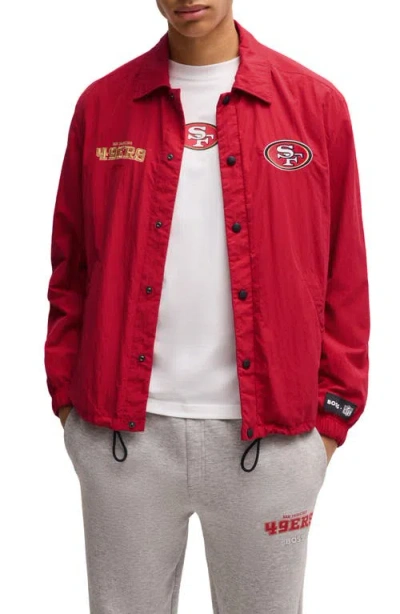 Hugo Boss Boss X Nfl Otto Jacket In San Francisco 49ers | ModeSens