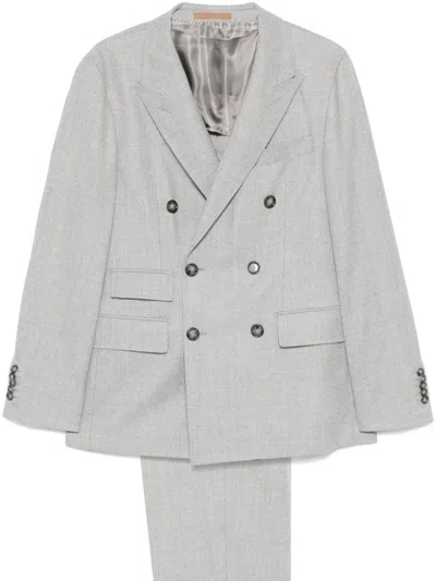 Hugo Boss Checked Wool Suit In 灰色 | ModeSens