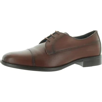 Hugo Boss Colby Mens Leather Lace Up Derby Shoes In Multi | ModeSens