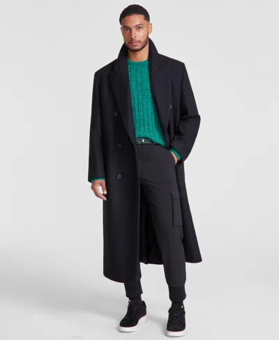 Hugo Boss Hugo By Men's Modern-fit Wool Blend Overcoat In Black | ModeSens