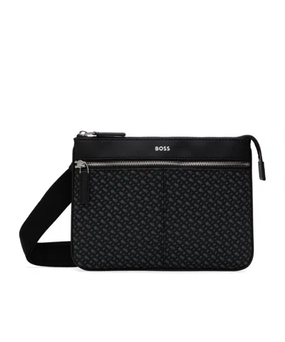 Hugo Boss Logo Cross-body Bag In Black | ModeSens