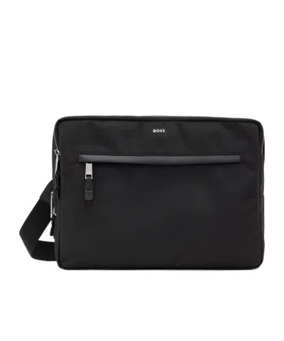 Hugo Boss Logo Shoulder Bag In Black | ModeSens