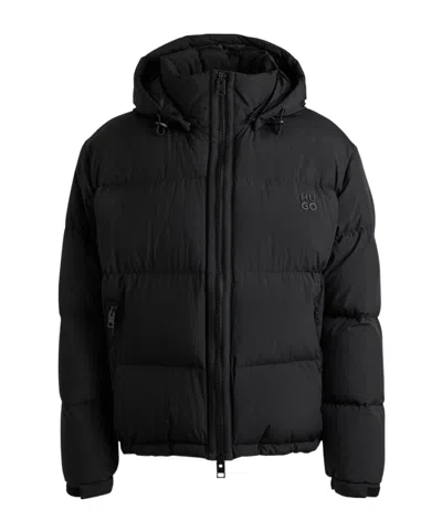 Hugo Boss Long-sleeved Down Jacket In Black | ModeSens