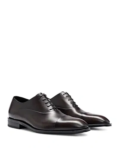 Hugo Boss Men s Derrek Lace Up Oxford Shoes In Dark Brown ModeSens