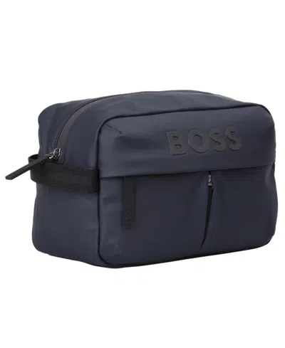 Hugo Boss Men's Stormy Zippered Washbag In Blue | ModeSens