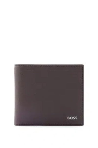 Hugo Boss Structured Wallet With Signature Stripe And Logo Detail In ...