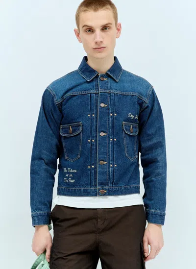 Human Made Denim Work Jacket In Blue | ModeSens