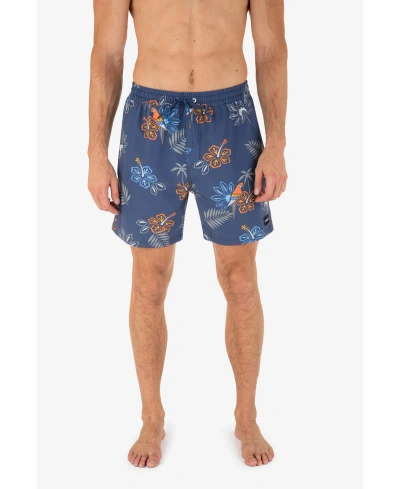 Hurley Men's Cannonball Volley Drawstring 17" Shorts In Submarine ...