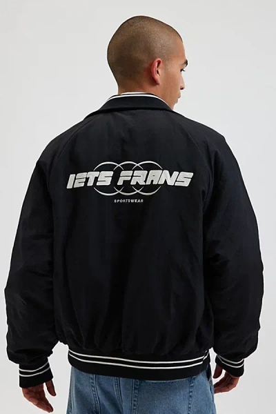 Iets Frans . … Padded Varsity Jacket In Black At Urban Outfitters ...