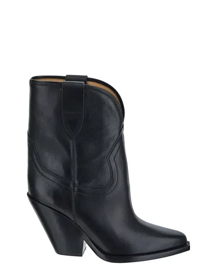Isabel Marant Leyane Texan Ankle Boots In Black | ModeSens
