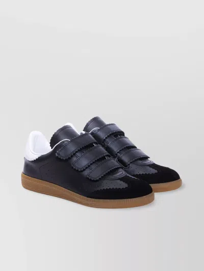 Isabel Marant Low Top Sneakers With Contrast Heel Tab In Blue | ModeSens