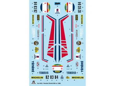 Italeri Skill 5 Model Kit Yamaha Tenere 660 Cc Motorcycle "paris-dakar ...