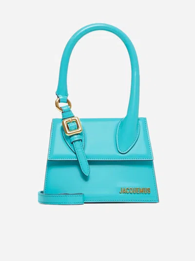 Jacquemus Blue Le Chiquito Mini Bag In Turquoise | ModeSens