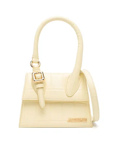Jacquemus Mini Boucle Loop Tote Handbag In Yellow | ModeSens