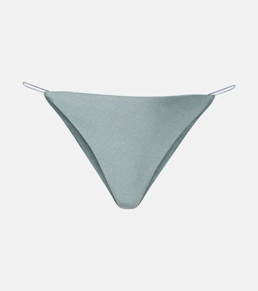 Jade Swim Micro Bare Minimum Bikini Bottoms In Blue | ModeSens