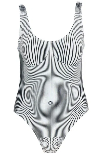 Jean Paul Gaultier One-piece Swimsuit With Body Morphing In White ...