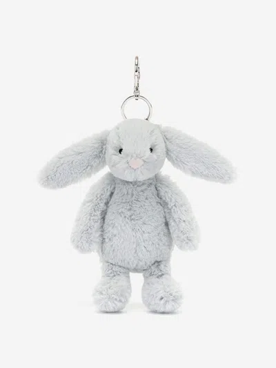 Jellycat Kids' Bashful Silver Bunny Bag Charm In Blue | ModeSens