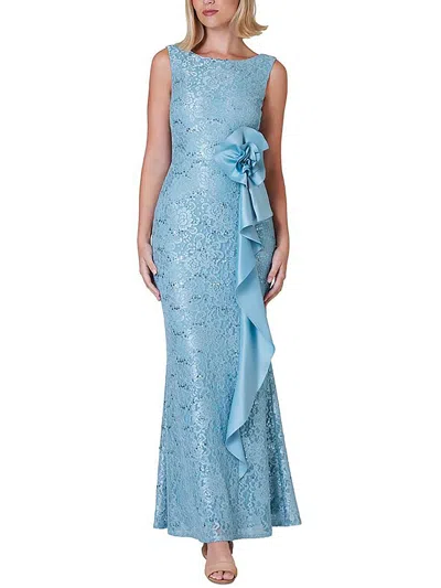 Jessica Howard Womens Sequined Lace Evening Dress In Gold | ModeSens